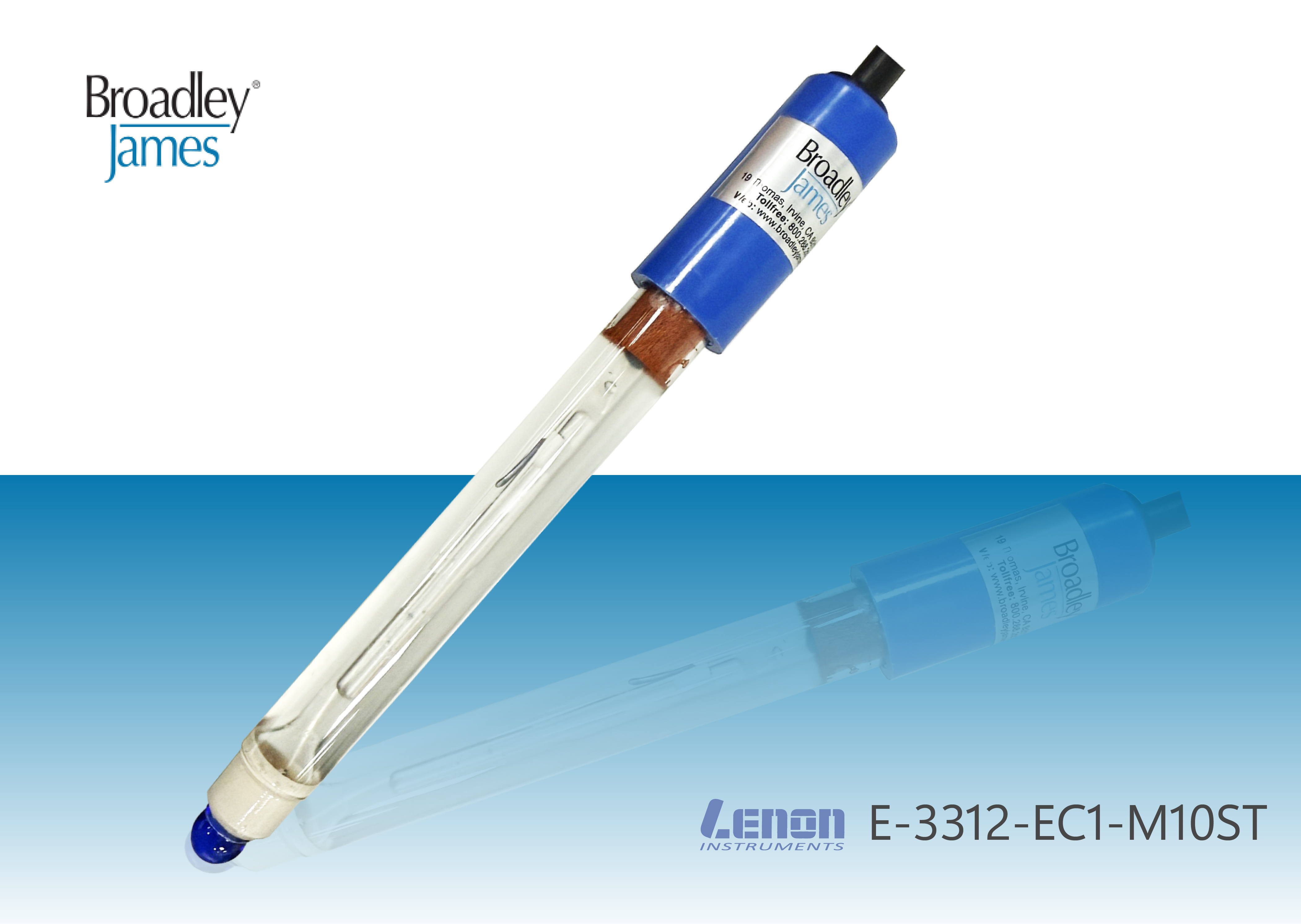 BJC E-3312 工業用pH電極 美國BJC電極台灣代理商 Broadley-James E-3312-EC1-M10ST&E-3312 ...
